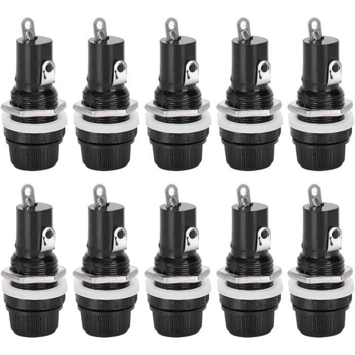 Porte Fusibles - 10 Pièces Porte-fusible À Montage Sur Panneau Support ...