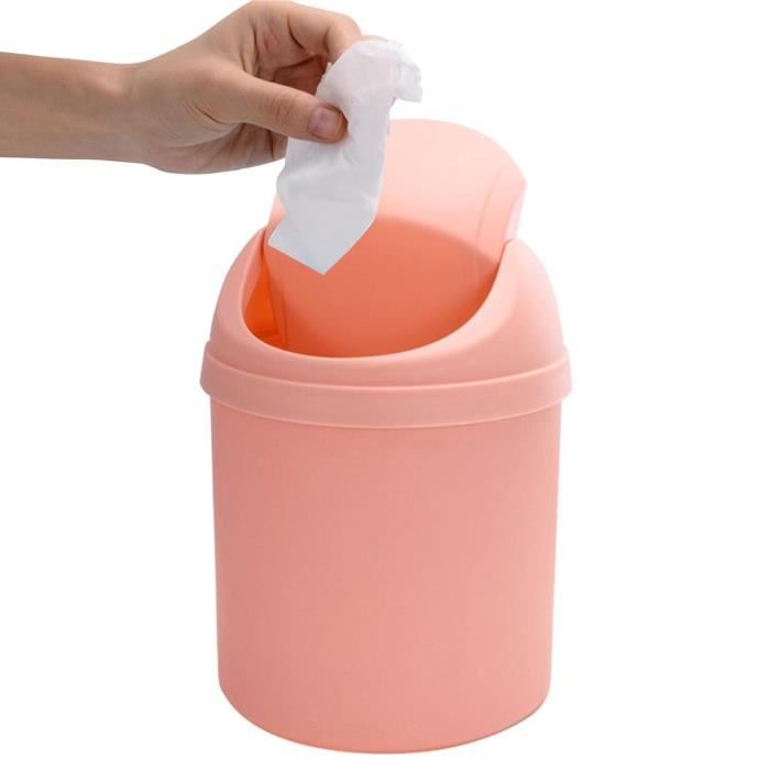 Mini Poubelle Avec Couvercle,Poubelle De Salle Bain - Bureau Multi-Usages, Petit Organisateur ...