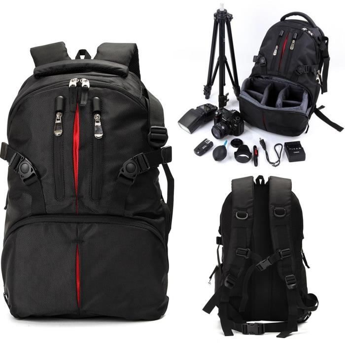 Sac à Dos Appareil Photo Reflex Caméra Housse pr Sony Nikon Canon DSLR ...