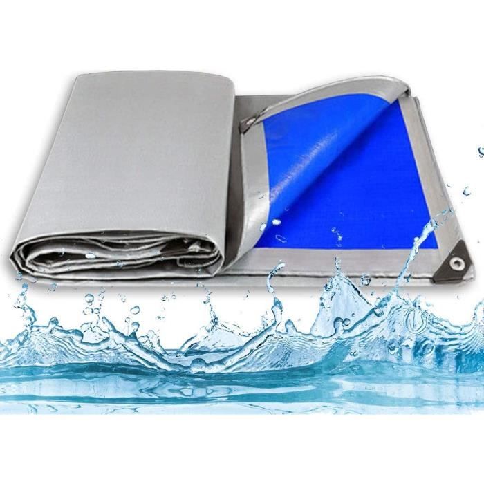 Bâches Impermeable Exterieur, Bâche de Protection avec Oeillets, Bache ...