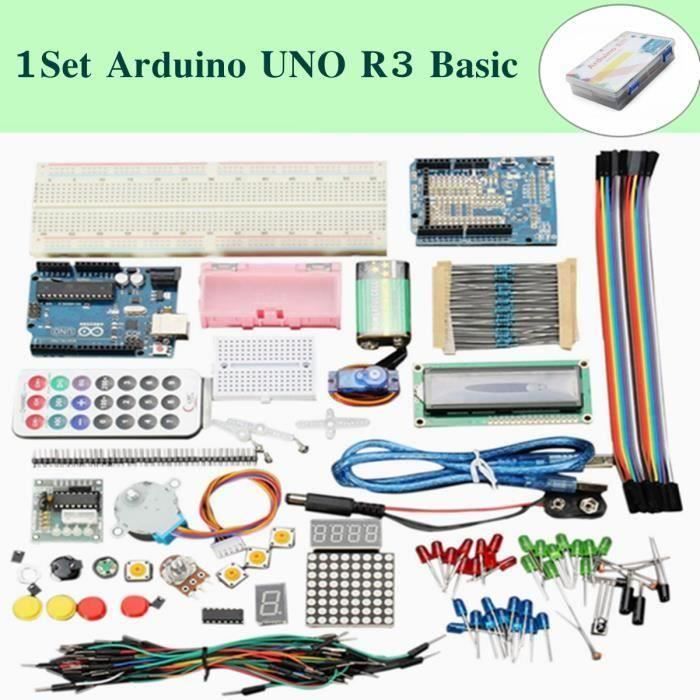 GEEKCREIT pour Arduino UNO R3 Basic Kit dapprentissage de Base Version de mise niveau ...