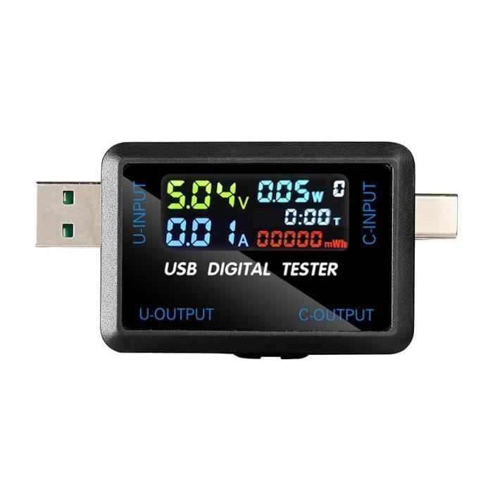 Testeur Usb C - Multimètre Usb Multifonction - Multimètre - Testeur De ...