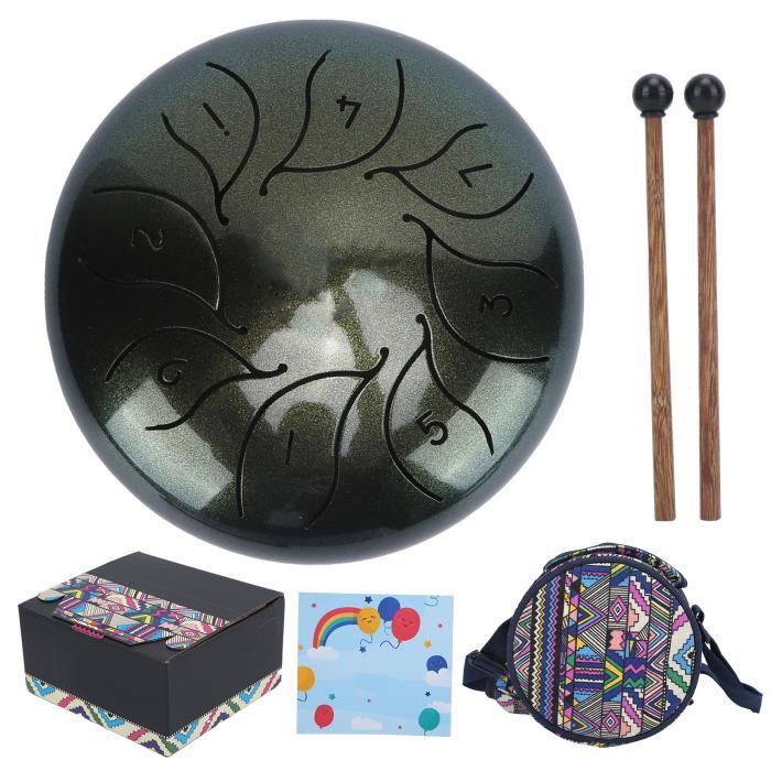 Tambour de langue - DILWE - 5,5 pouces - Portable - Ciel étoilé vert ...