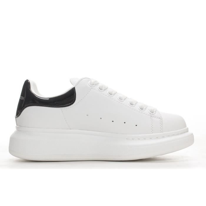 Basket Alexanders Mcqueens Mc Femme Homme Chaussur Noir Et Blanche