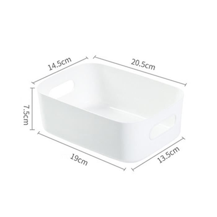 Panier de rangement de bureau - OMABETA - Blanc - Matériau PP - Design ...