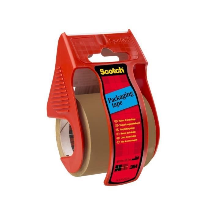 Ruban d'emballage - SCOTCH - Petit dévidoir - Marron havane - 50 mm x ...