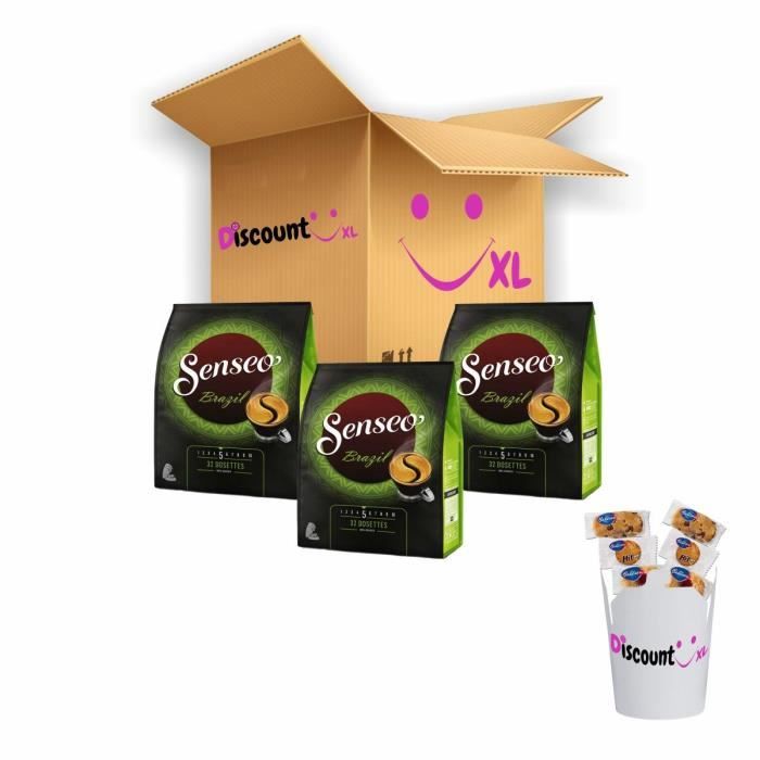 Café Senseo Brazil 96 dosettes + Bahlsen biscuits 15 x 6.5 gr ...