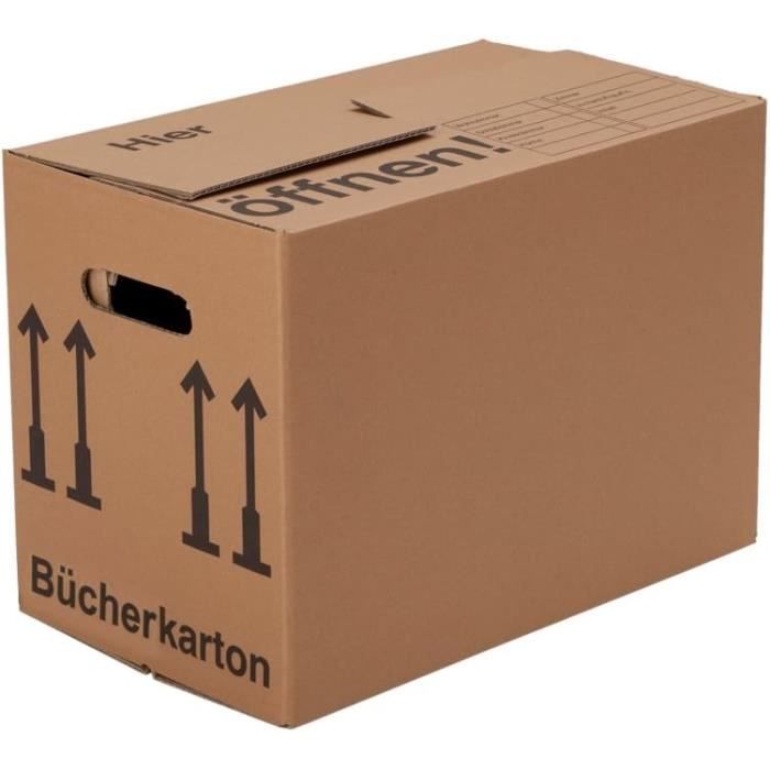 BB-Verpackungen 5 x Carton à livres Pro 500 x 300 x 350 mm (stable ...
