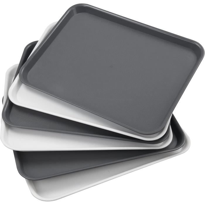 Afromy Ensemble de 6 Plateaux de Service en Plastique Plateau de ...