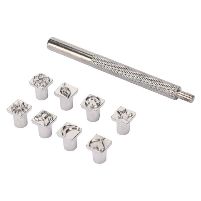 Ensemble de poinçons en métal - TBEST - 8 modèles - Acier allié - Prise ...