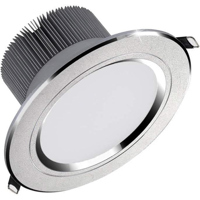 Plafonnier Led Argenté Simple Et Moderne, Éclairage Encastré Pour Salon ...