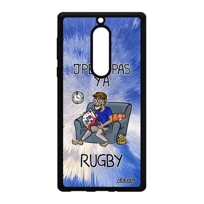 Coque Nokia 5 silicone j'peux pas y'a rugby 4G dessin portable ...