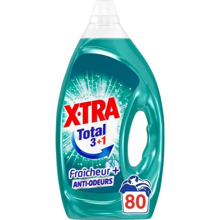 X•TRA Lessive Fraîcheur+ - 4 L - Cdiscount Electroménager