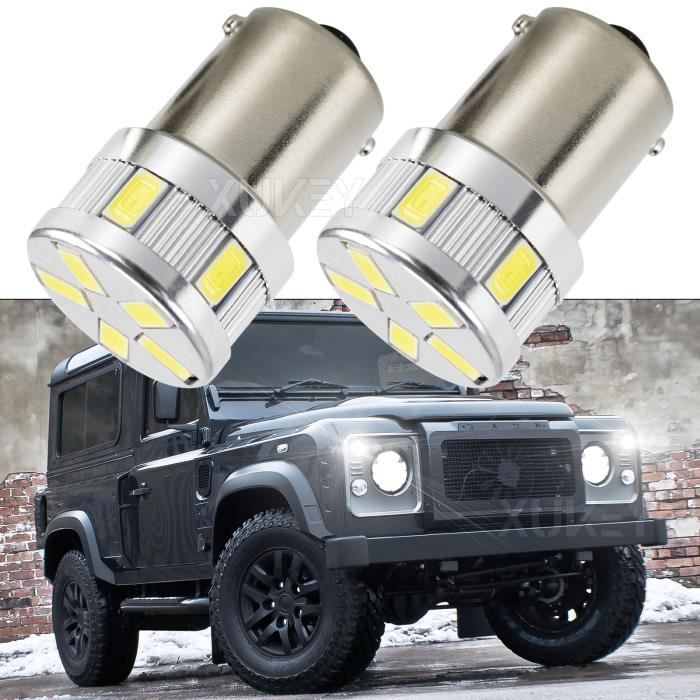 2pcs BA15S R5W 1156 Feux Arrière LED blanc de Indicateur de Signal Frein de voiture Ampoules ...