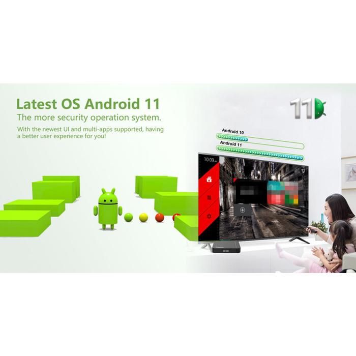 Box TV Android 4K 60fps S905W2 4GB 64GB Double WiFi HDMI USB H.265 AV1 ...