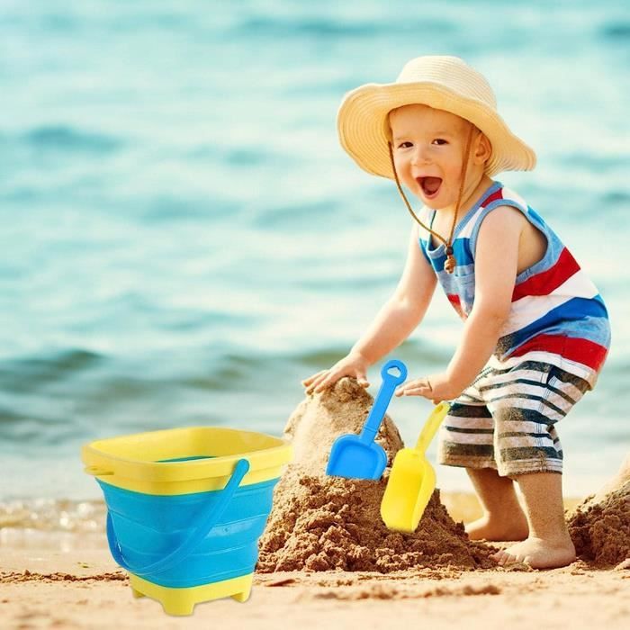 Seau De Plage Pliable - Seau Pliable Avec Pelle - Ensemble De Seau ...
