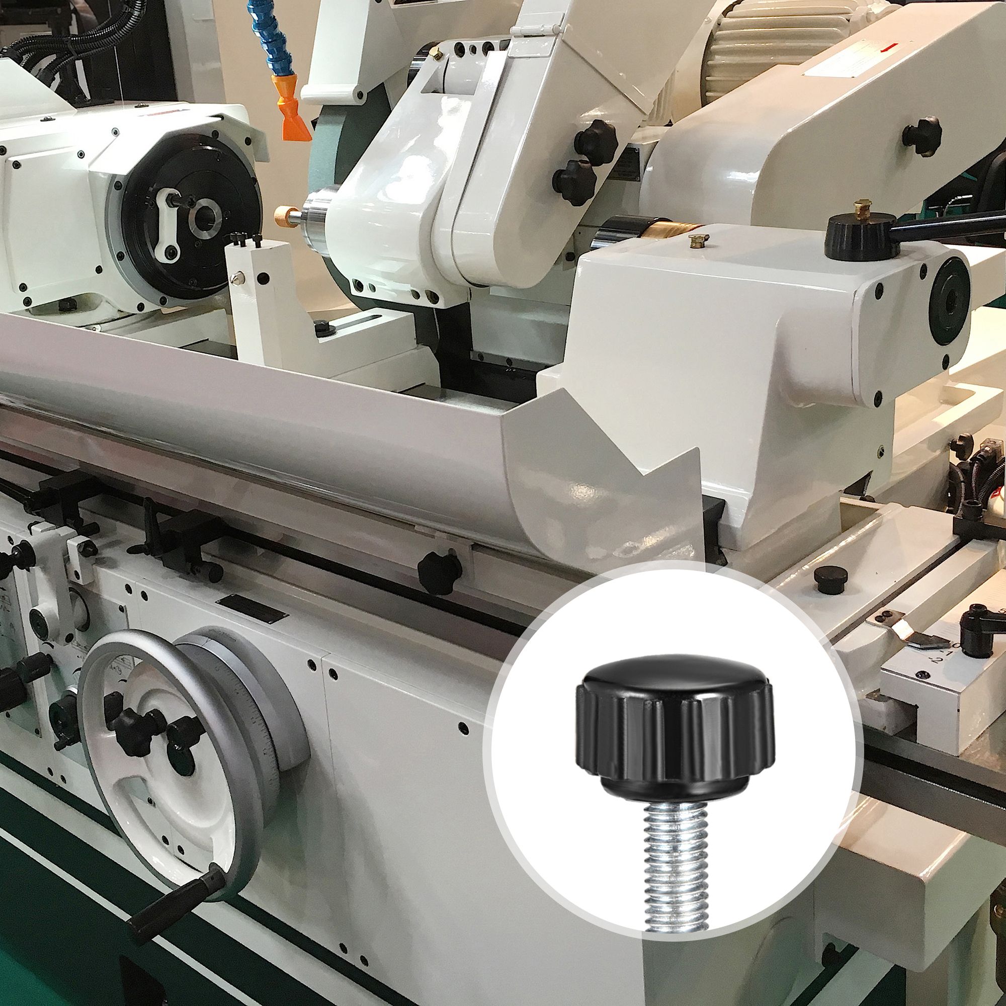 SOURCING MAP Poignée à vis Poignée de serrage moletée M6 x 10mm ...