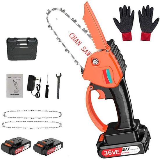 Mini Tronconneuse à Main Scies à ChaîNe ELectriques sans Fil De 4 ...