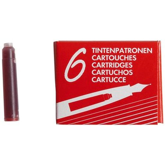 Cartouches internationales rouge - Étui de 6 - Cdiscount Beaux-Arts et ...