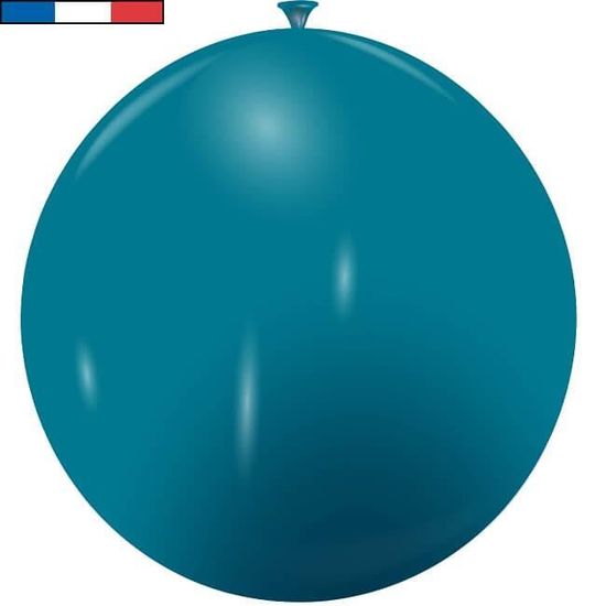 Ballon français géant bleu turquoise en latex 1m (x1) R/20342 ...