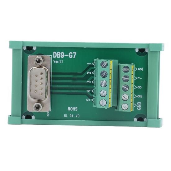 Fdit adaptateur DB9 vers terminal DB9 à la plaque d'adaptateur de ...
