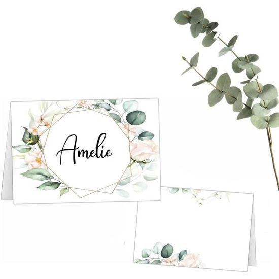 Lot De 25 Cartes De Nom Pour Écrire Un Mariage, Un Anniversaire, Une ...