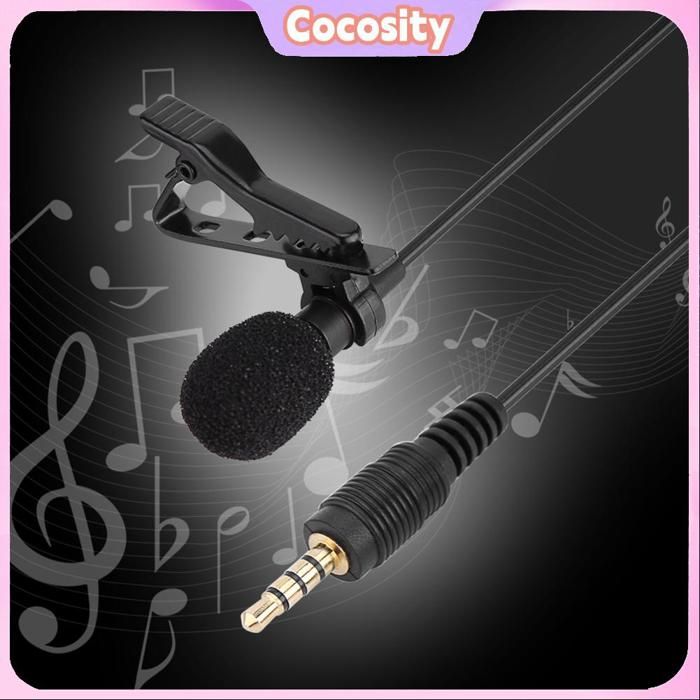 Cocosity Microphone Mini Micro-cravate à Pince Jack 3,5 Mm à ...