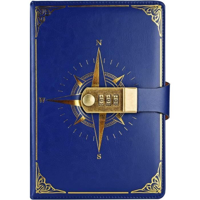 Carnet De Voyage, Carnet De Note Avec Serrure, Journal Intime Avec Code ...
