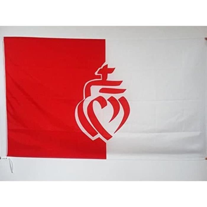 Drapeau Département De La Vendée - 150X90 Cm - Drapeau Cœur Vendéen 100 ...