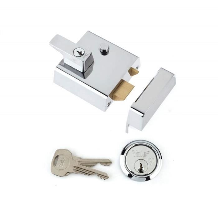 Yale Locks P1 Visi Verrou de sûreté double finition chrome entrée 60 mm ...