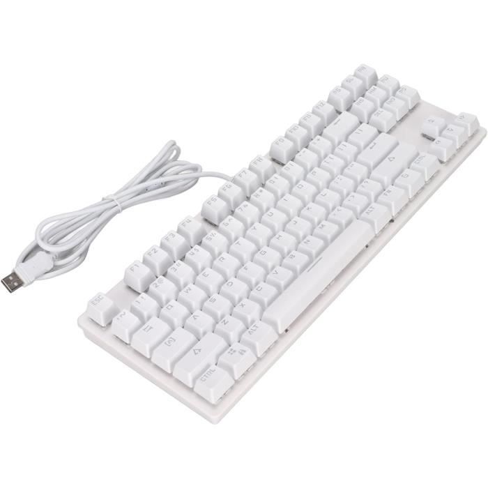 Clavier Filaire Clavier Mécanique Design Ergonomique 87 Touches Plug ...