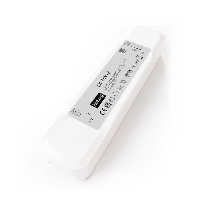 Transformateur Led 12V 75W Sans Scintillement Pour G4 Gu5,3 Bande De ...