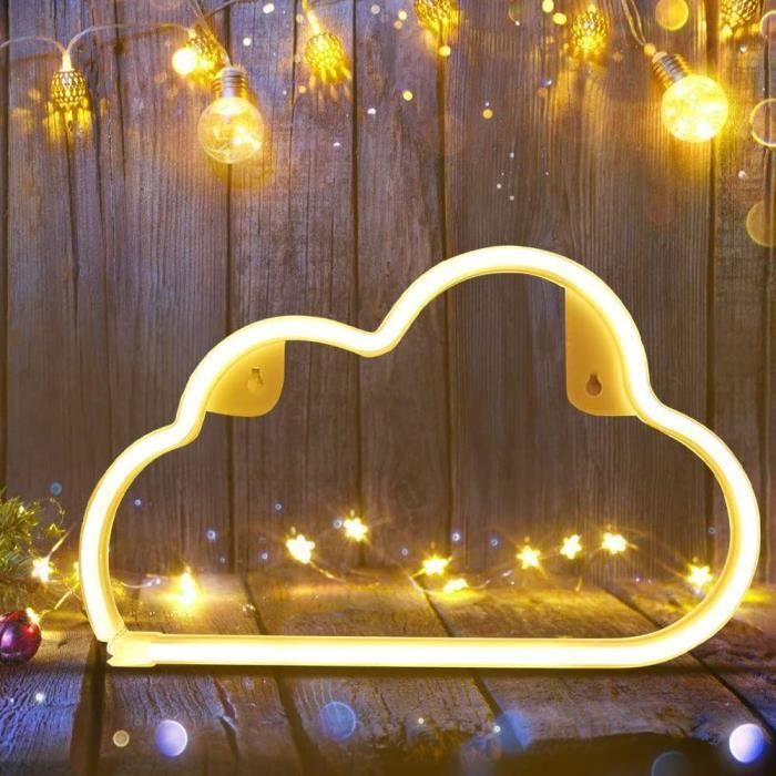 Néon Led Cloud Sign, Neon Light Sign, Neon Mural Cloud Sign, Nuage Led ...