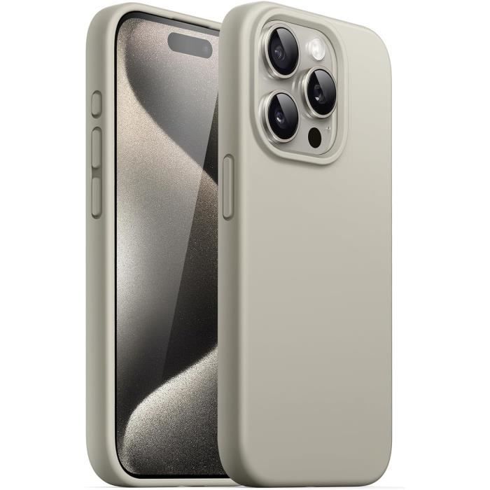 Coque Silicone Pour Iphone 15 Pro 6,1 Pouces, Protection Complète Du ...