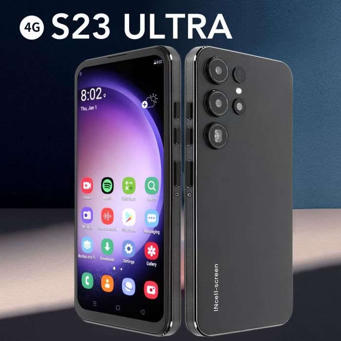 MSA Téléphone Portable 6 S23 Ultra Mobile Phone, 6.6In Face Unlocked ...