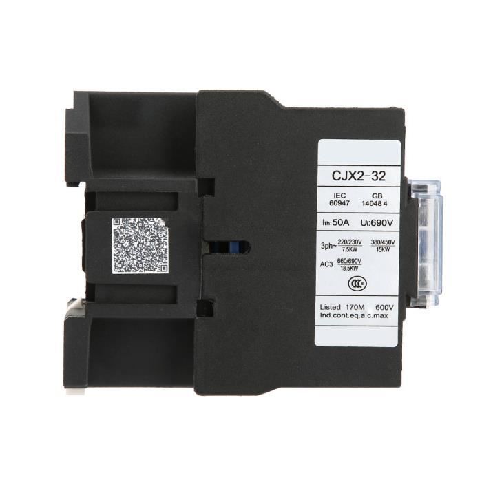 Contacteur AC CJX2-3210 Contacteur AC électrique industriel haute sensibilité CJX2-3210 32A ...
