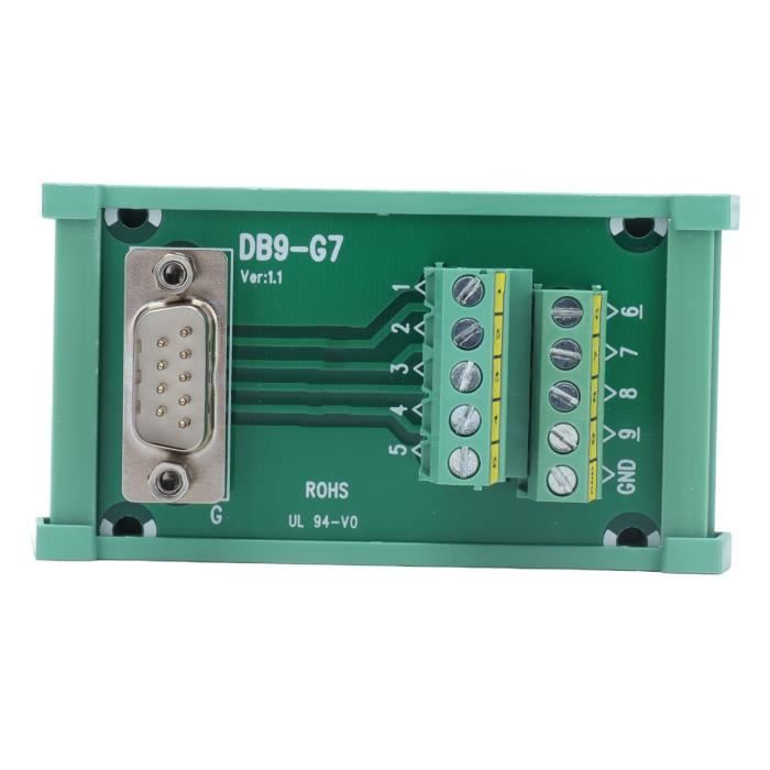 Fdit adaptateur DB9 vers terminal DB9 à la plaque d'adaptateur de ...