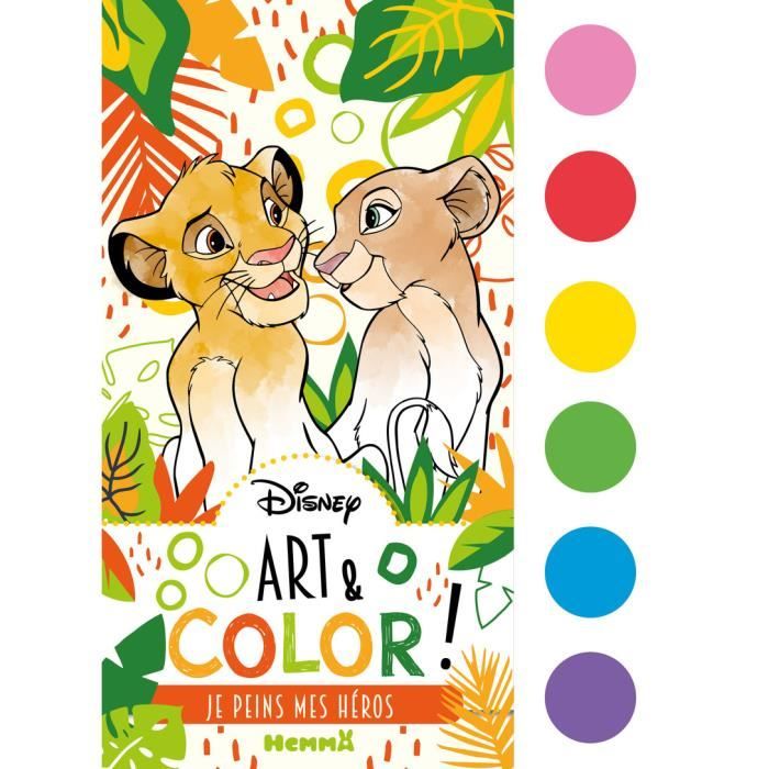 Art & Color - Disney - Je peins mes héros - Coloriage à la peinture ...