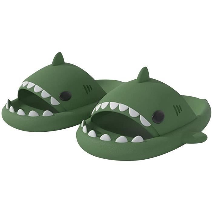 Shark Cloud Slippers,Shark Slippers,Pantoufles De Requin à Bout Ouvert ...