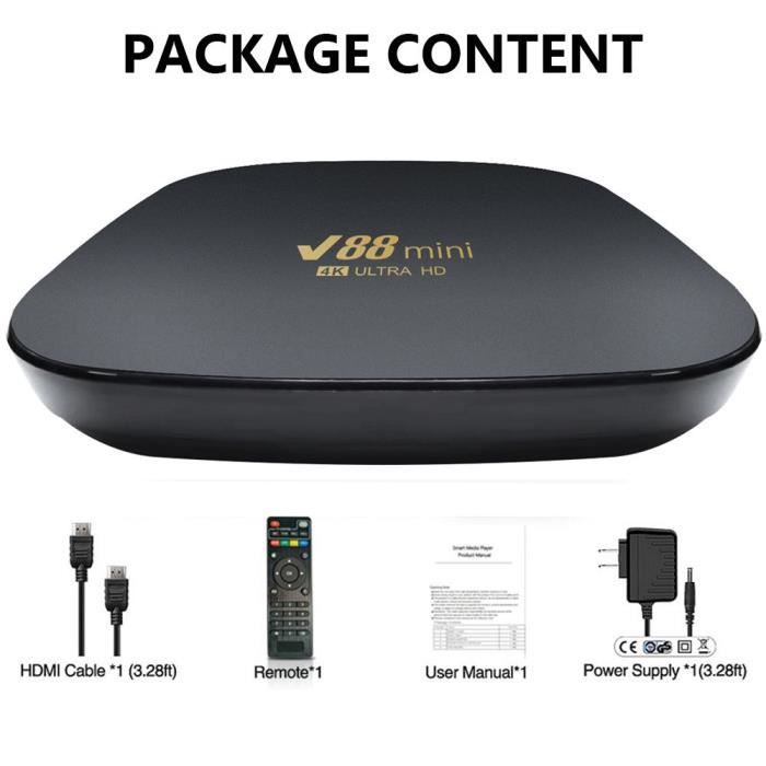 TV Box Android 12 - PIMPIMSKY - V88 - 4G+32GB - 4K - HDMI 2.0 - Cdiscount TV Son Photo