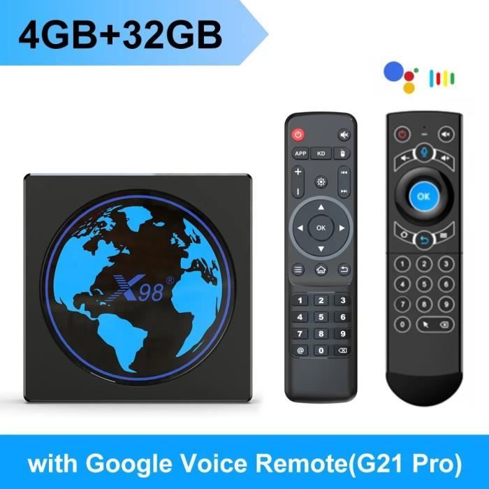 X98 Mini Smart TV Box,Android 11,4G,64 Go,32 Go,Amlogic S905W2,AV1,WiFi ...