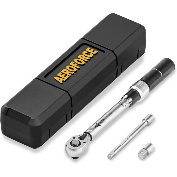 Aeroforce Dynamométrique 1-4", Clé De Torsion 5.0-25.0 Nm, Précision ± 3% Con Bouton De ...