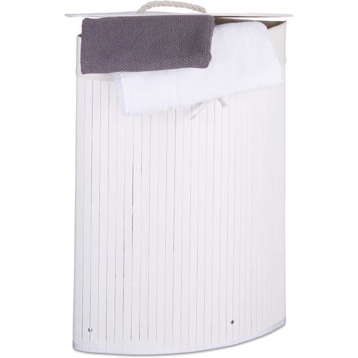 Relaxdays 10019052 Panier à linge pliant corbeille pliable rectangle en ...