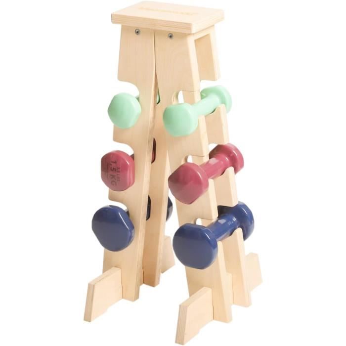 Meanswood Stone Porte-haltères Porte-poids de gym maison Support d ...