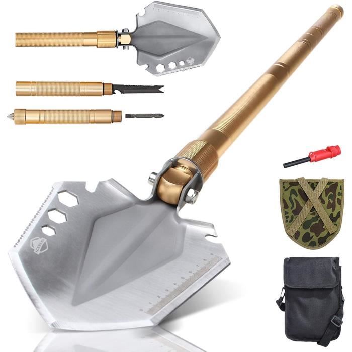 Pelle Pliante Multifonction Survie - Iceberk - 12 Fonctions - Jardinage ...