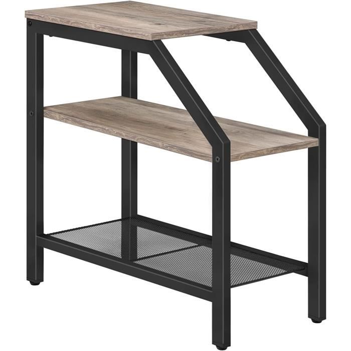 Table d’Appoint, Table de Chevet Fine à 3 Niveaux, Bout de Canapé de ...