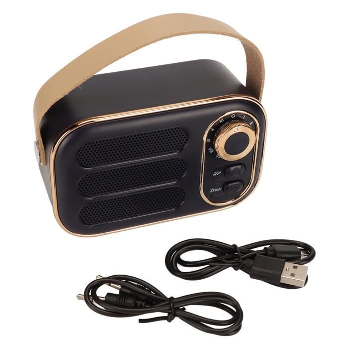 TMISHION haut-parleur fil HiFi Sound Haut-Parleur Fil Vintage Haut ...