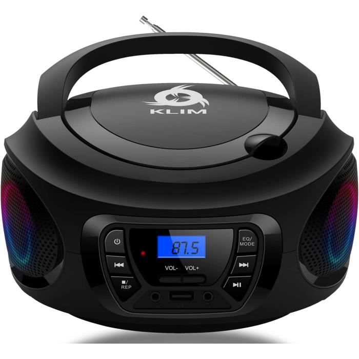 Boombox Poste Radio Cd - Nouveauté 2024 Radio Fm, Poste Cd Bluetooth, Mp3, Usb, Aux - Piles ...
