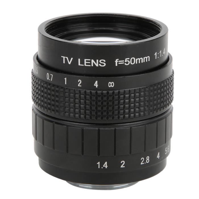 Objectif manuel à mise au point fixe Objectif 50 mm F1.4 C Mount ... Objectif manuel à mise au point fixe Objectif 50 mm F1.4 C Mount ...