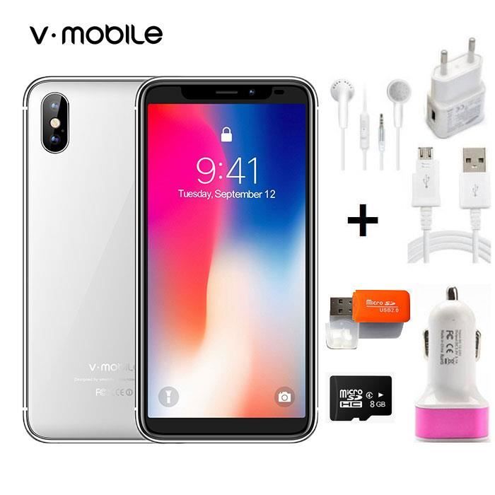 V·MOBILE smartphone 4G Débloqué 5.5"pouce téléphone portable Android ...